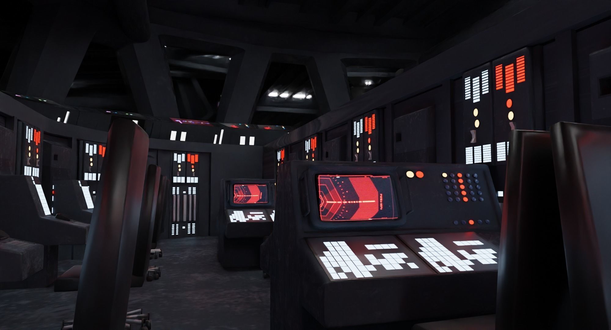 3D model Star Destroyer Bridge - Star Wars VR / AR / low-poly | CGTrader