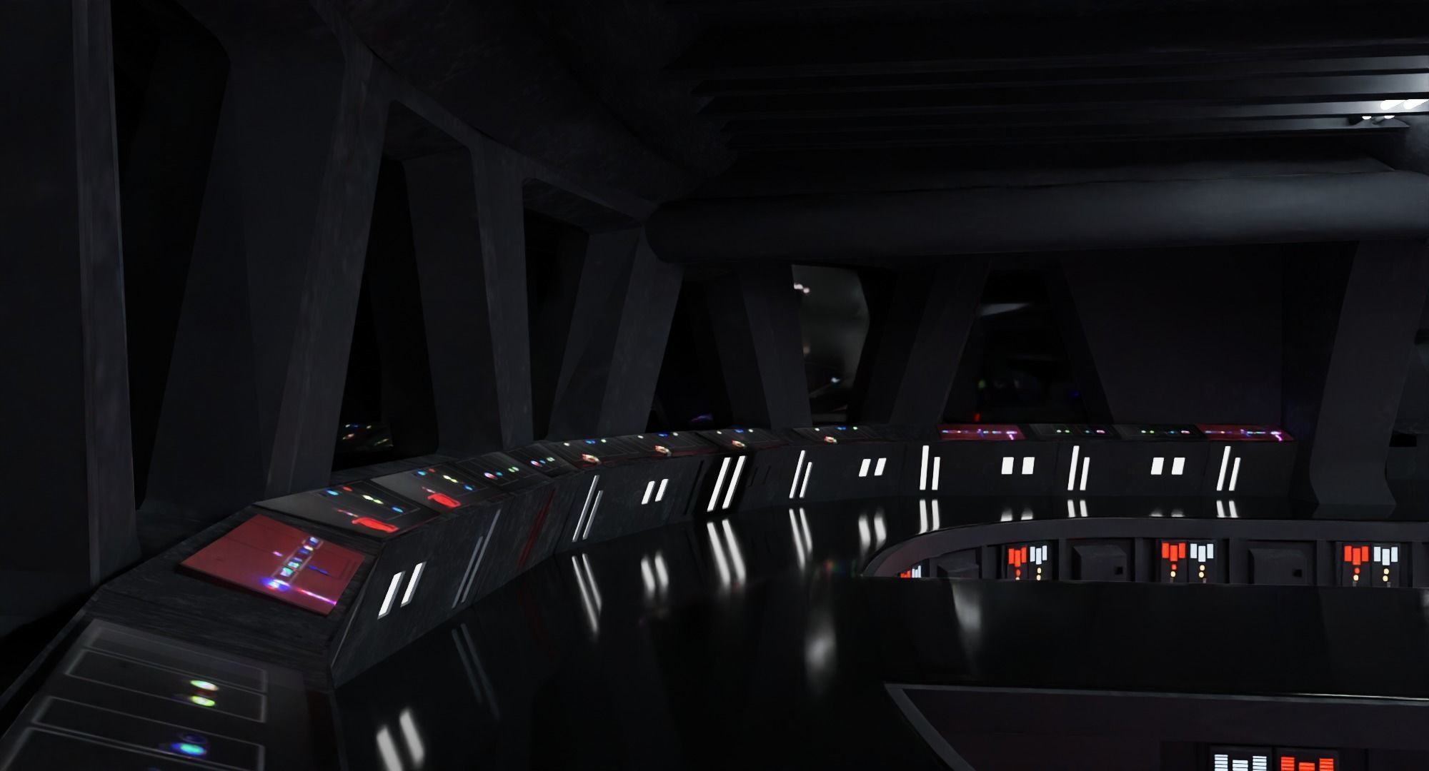 3D model Star Destroyer Bridge - Star Wars VR / AR / low-poly | CGTrader