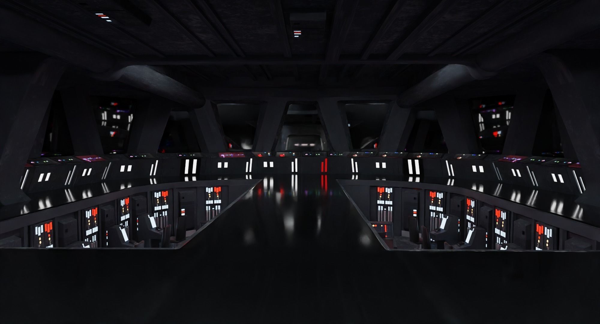 3D model Star Destroyer Bridge - Star Wars VR / AR / low-poly | CGTrader