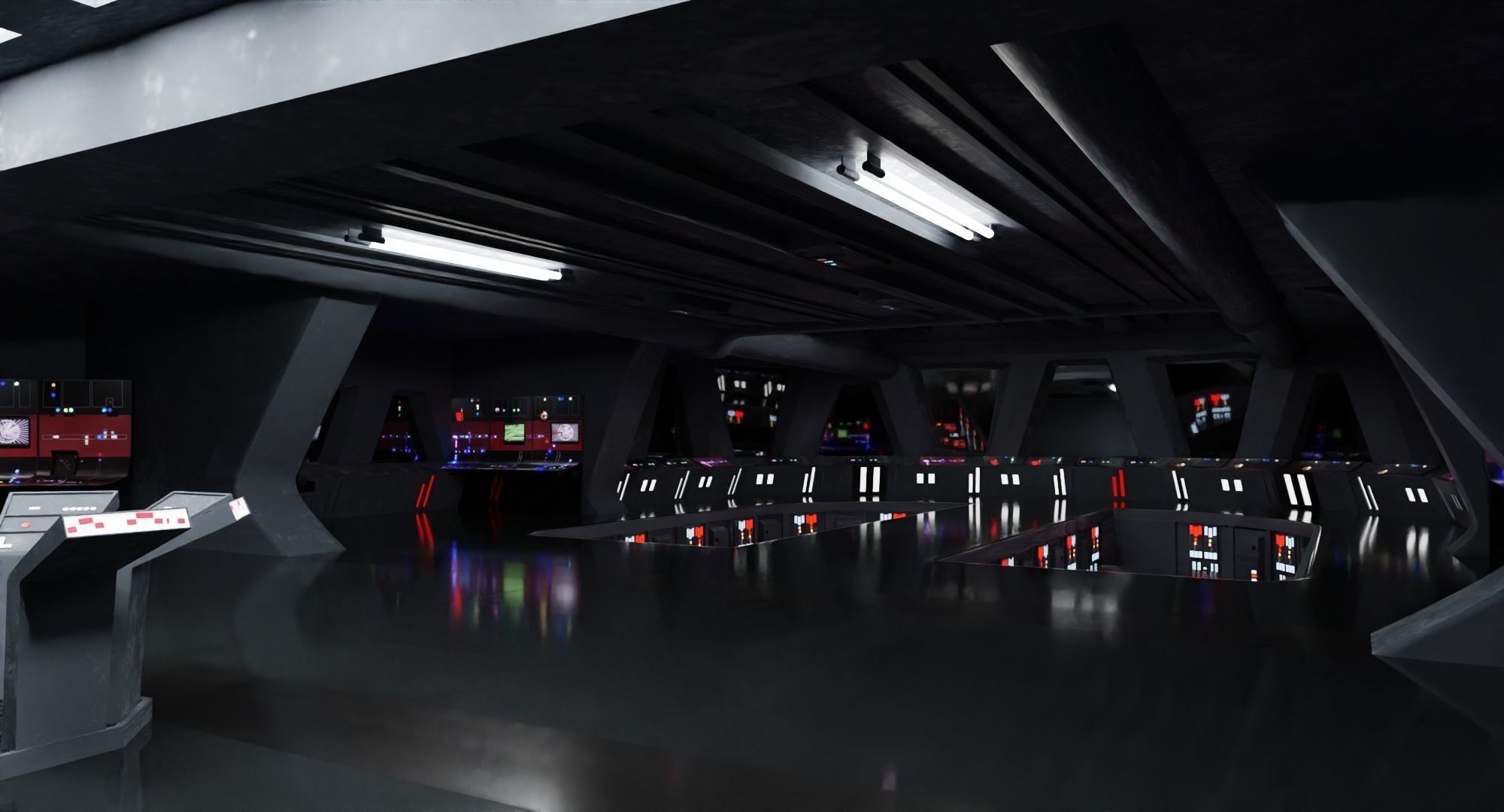 3D model Star Destroyer Bridge - Star Wars VR / AR / low-poly | CGTrader