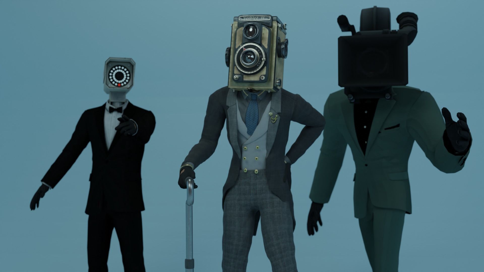 Skibidi toilet Camera Men 3D model rigged | CGTrader
