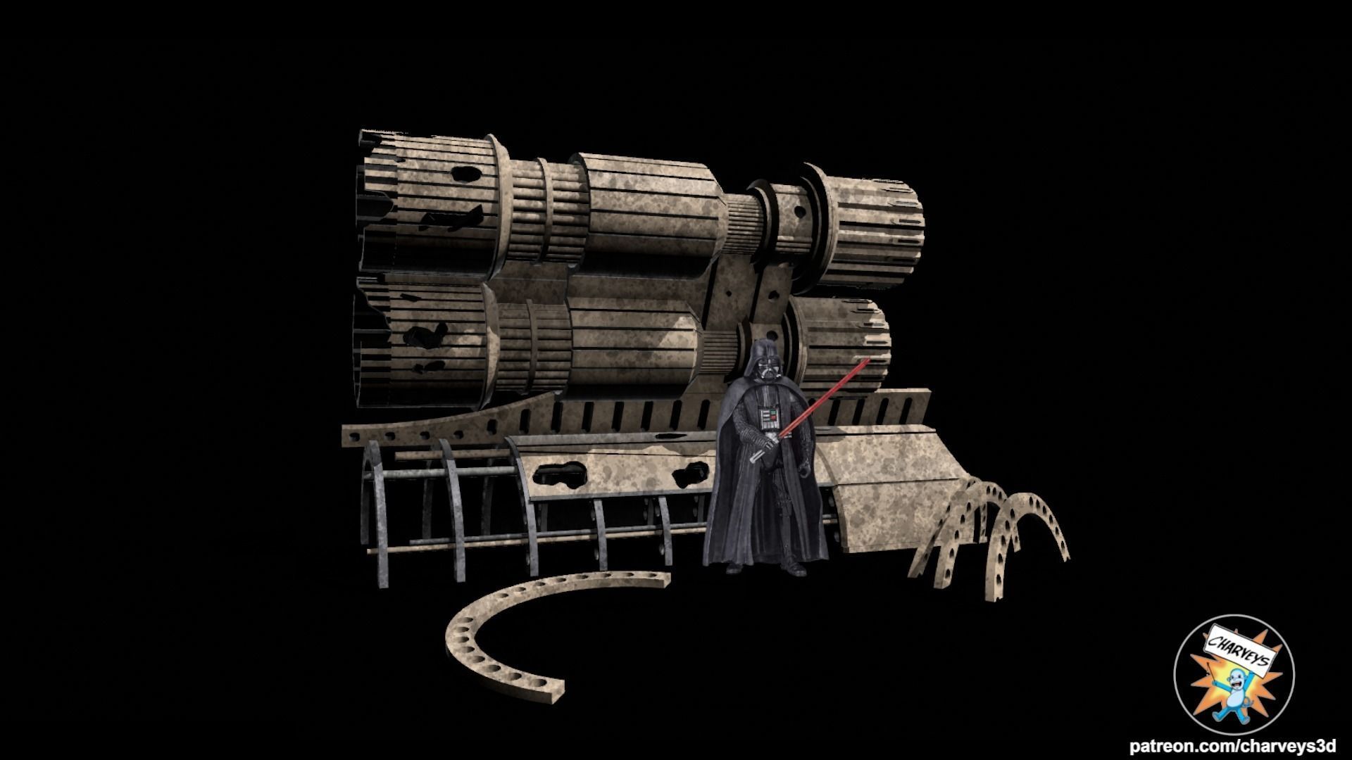 Star Wars Mos Eisley Junk Pile Piece 2 for action figures 3D model 3D ...