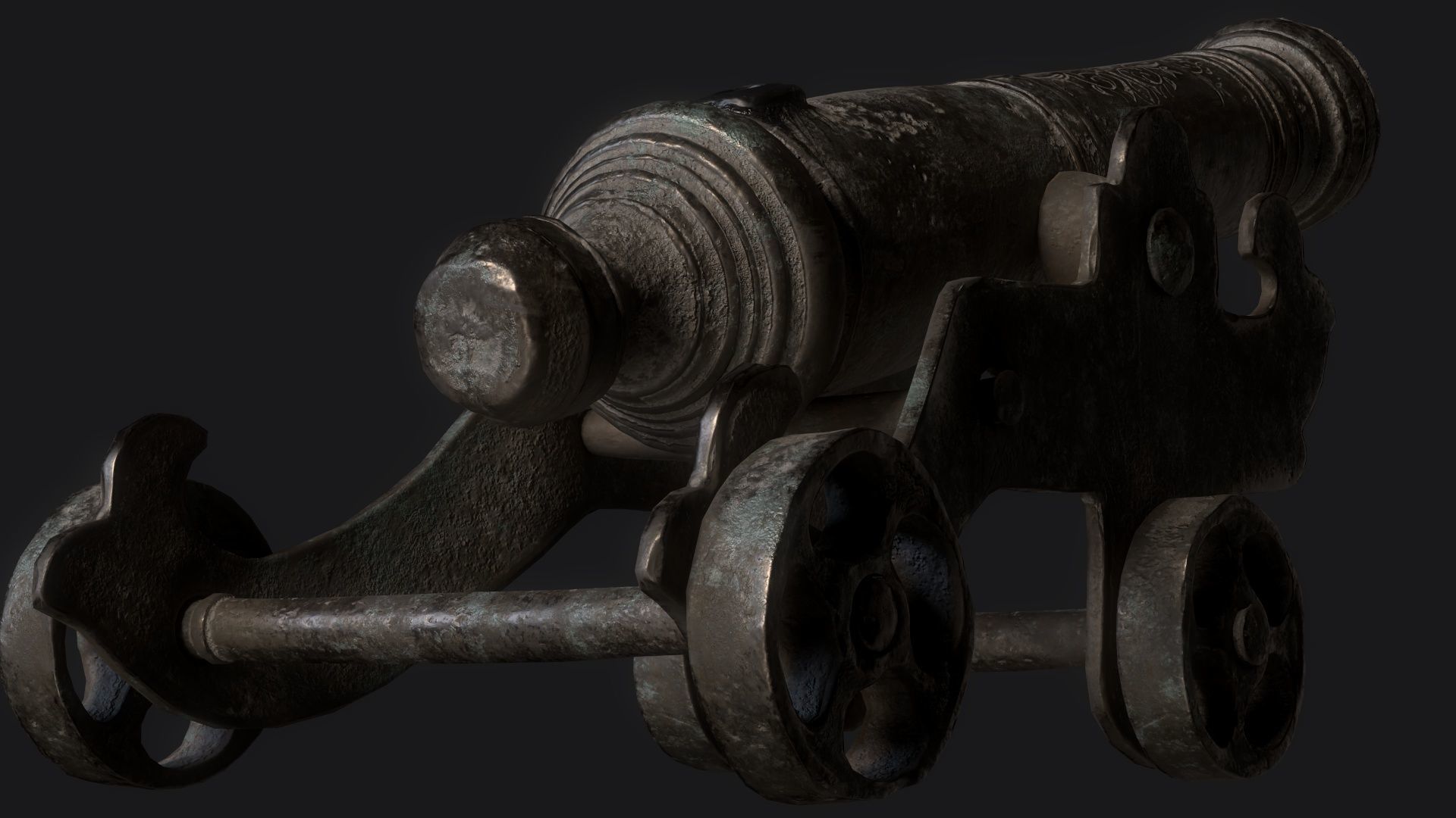 3D model Medieval Artillery Gun VR / AR / low-poly | CGTrader
