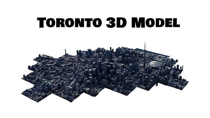 3D model Realistic Toronto Scan - Multiple Qualities VR / AR / low-poly ...