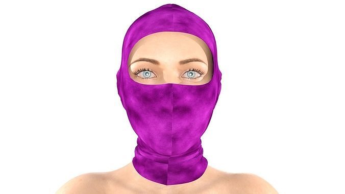 Purple Balaclava free 3D model | CGTrader
