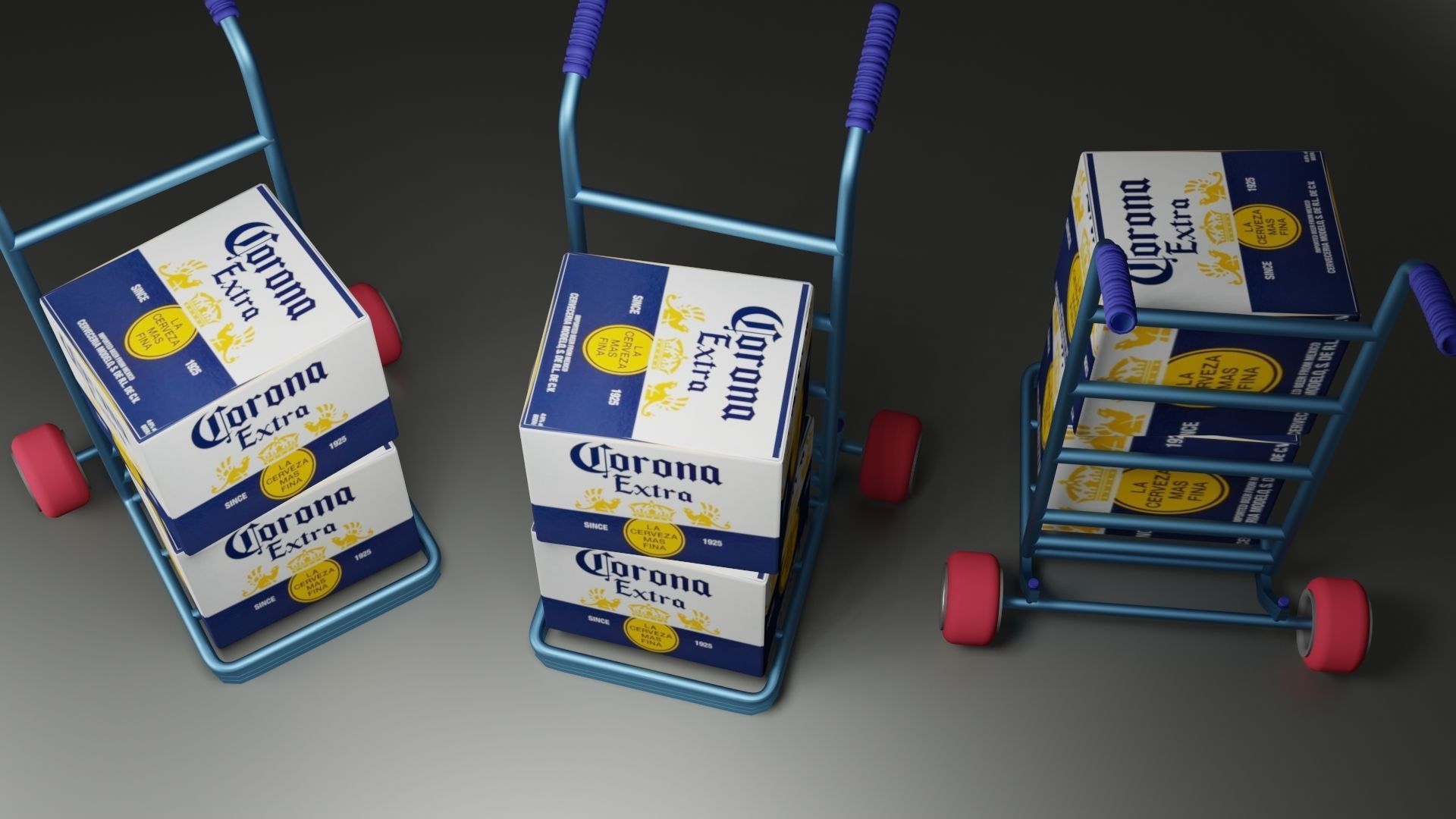 Beer cart 3D model | CGTrader
