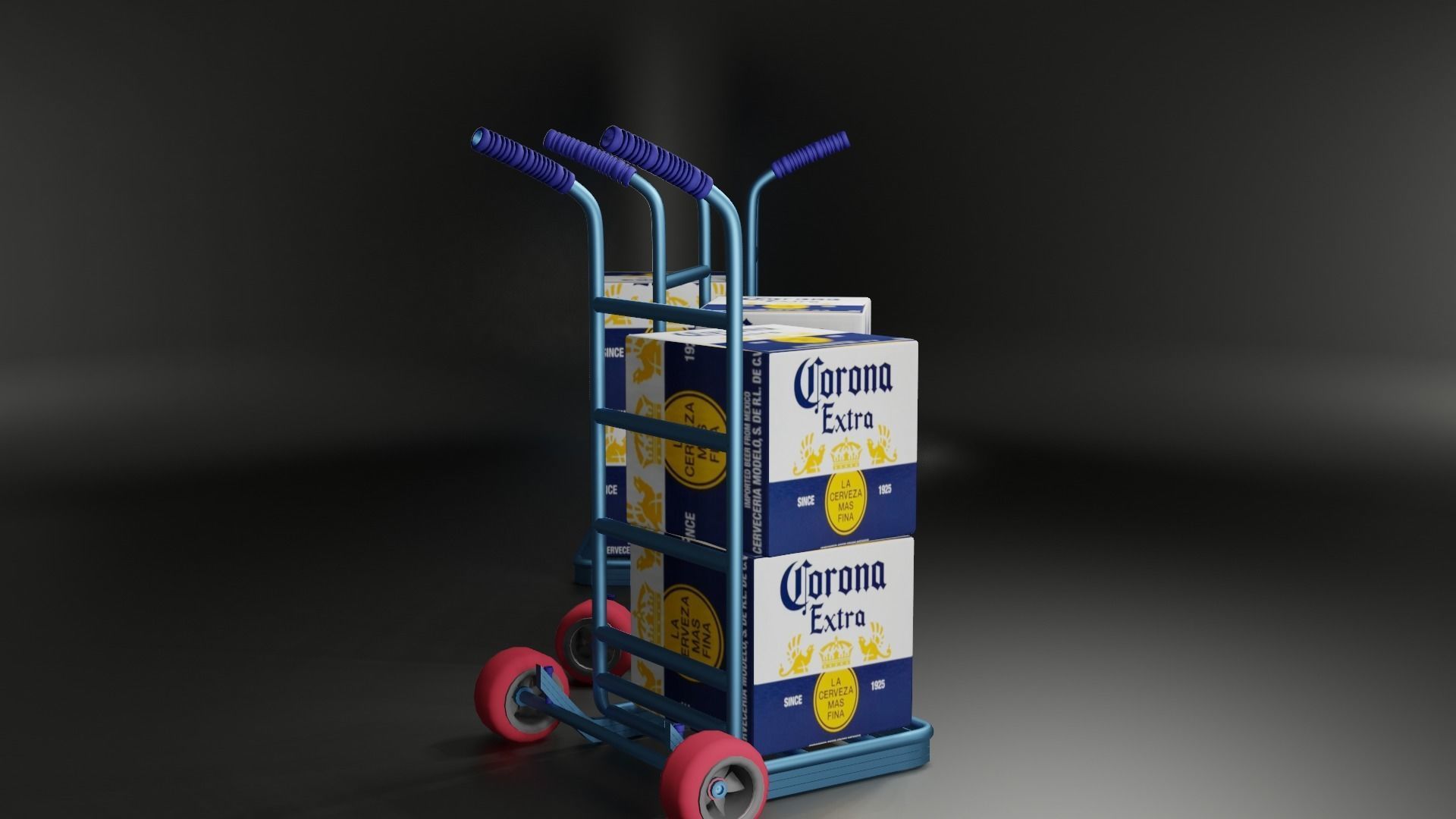 Beer cart 3D model | CGTrader