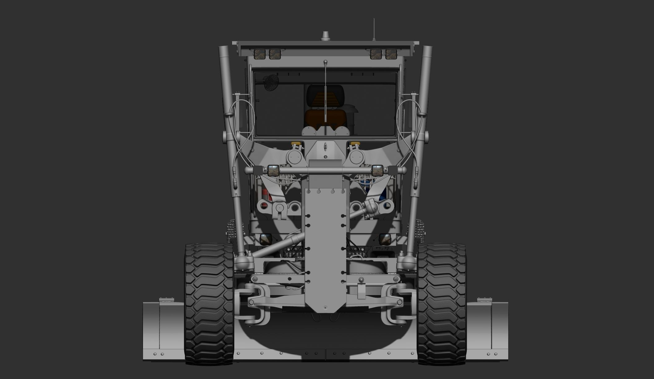 3D model Road grader model VR / AR / low-poly | CGTrader