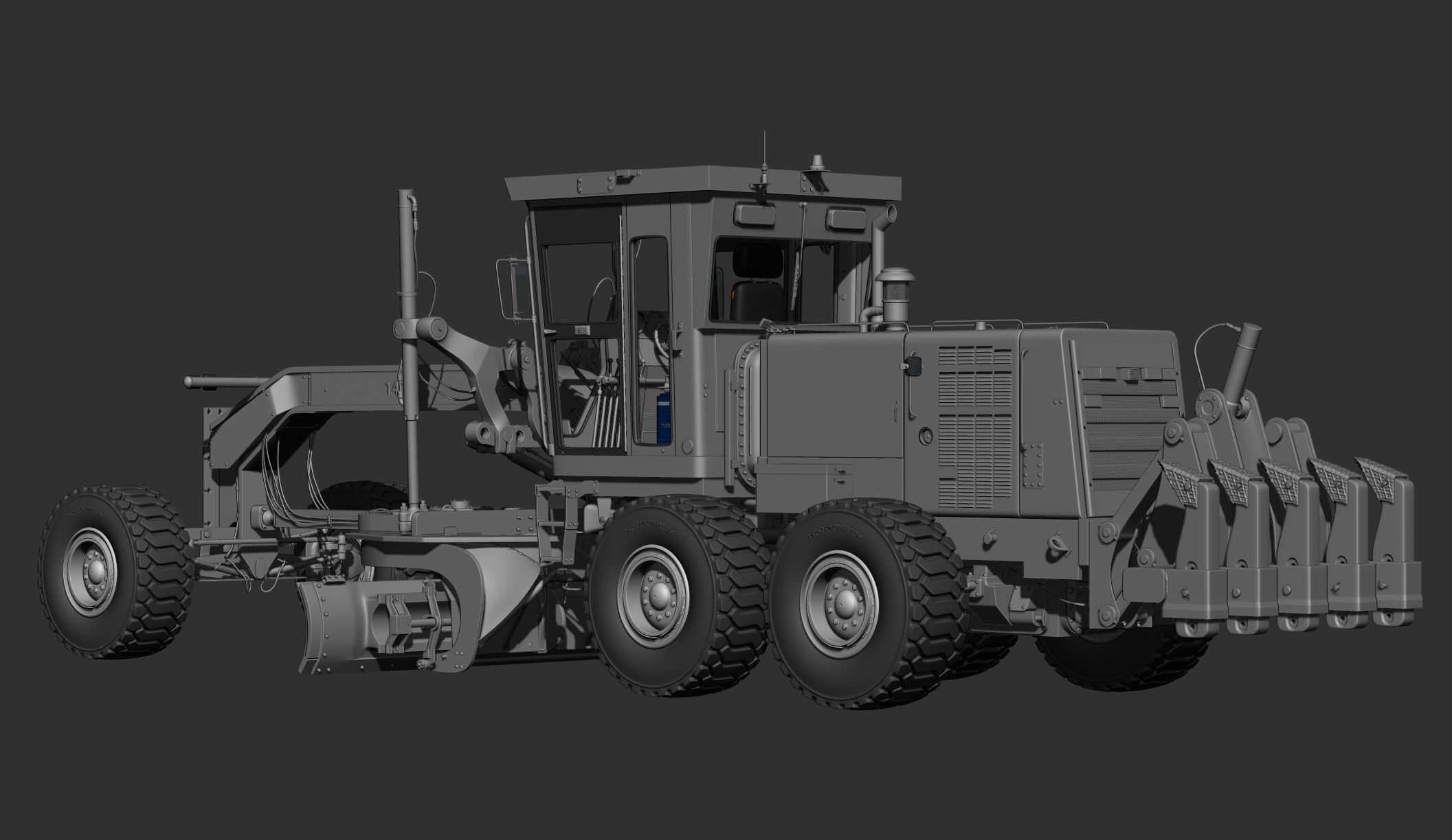 3D model Road grader model VR / AR / low-poly | CGTrader