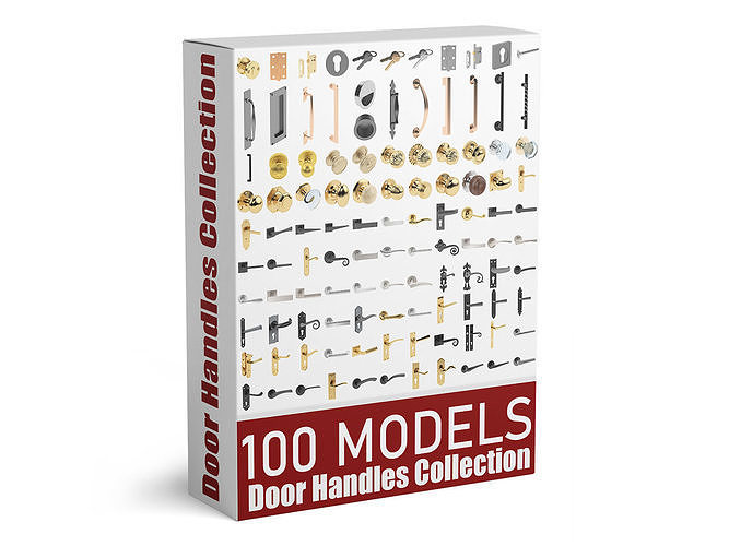 100 Door Handles Collection 3D model | CGTrader