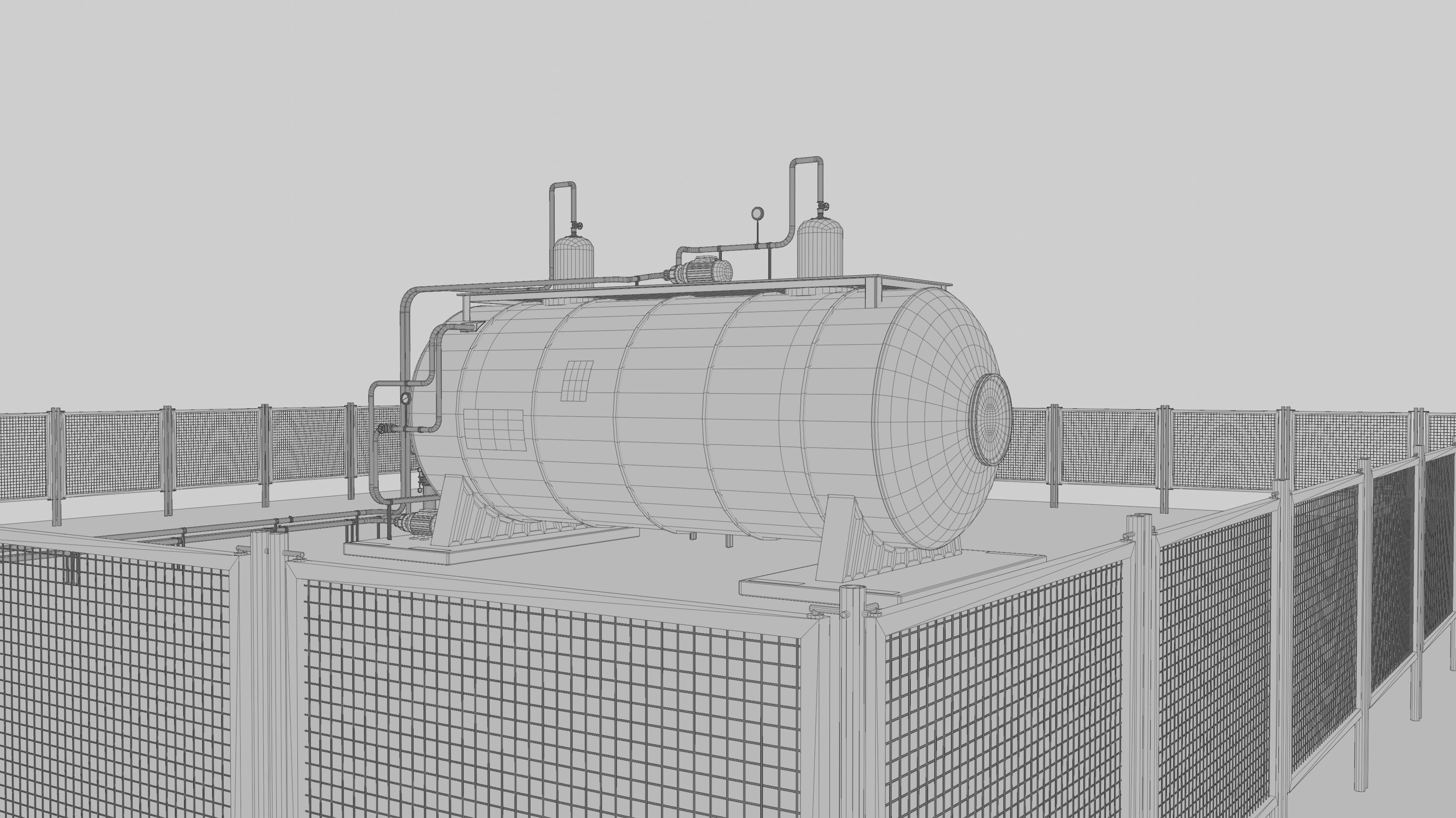 Steam Boiler Refinery Industrial 3D model | CGTrader