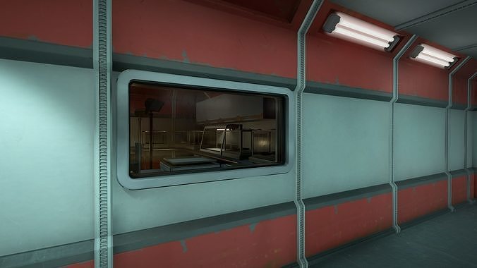 3D model Modern Sci-Fi Modular Laboratory VR / AR / low-poly | CGTrader