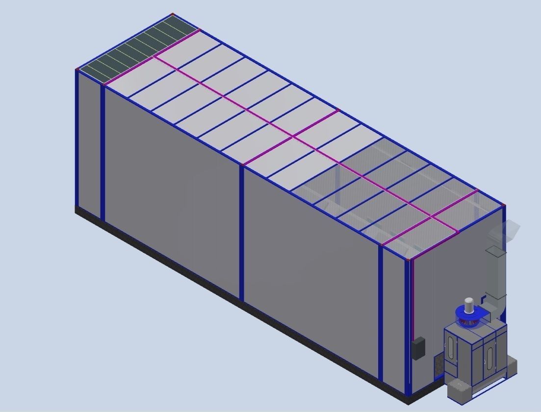 Paint booth 3D model | CGTrader