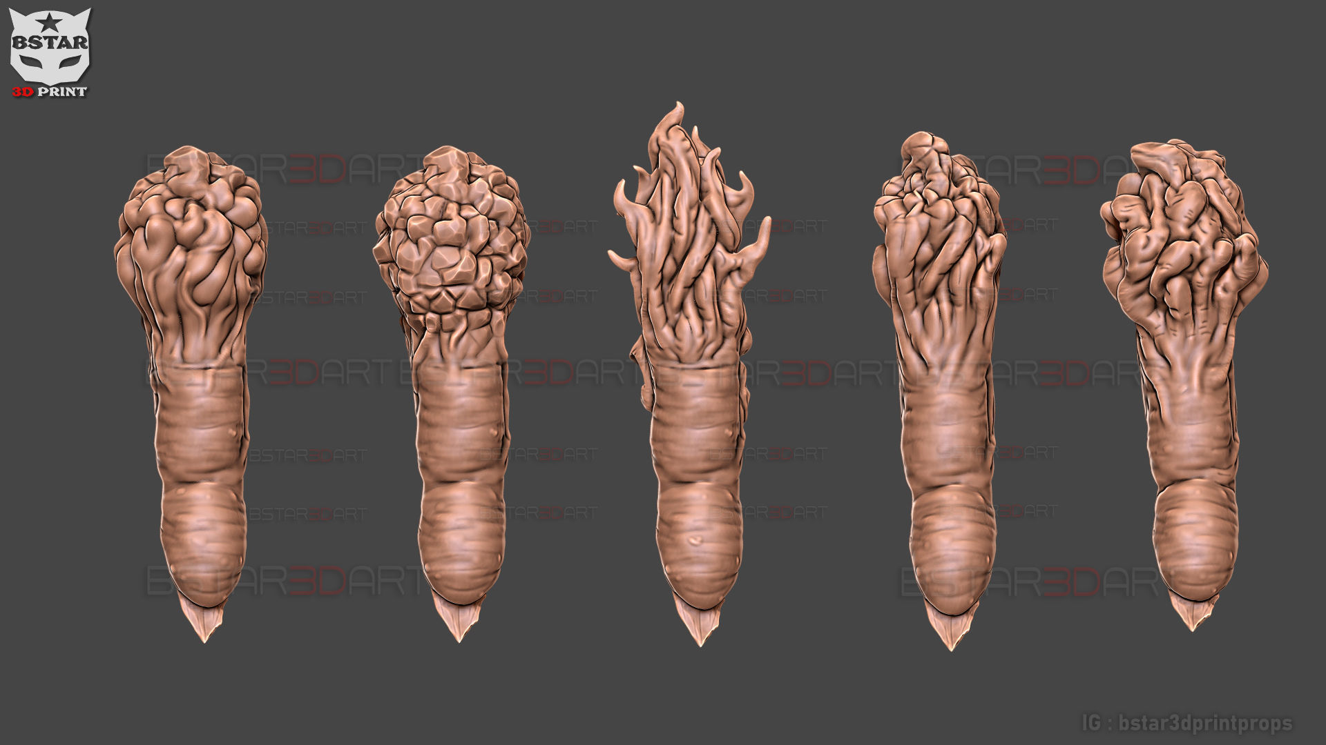 Sukuna Fingers High Quality - Jujutsu Kaisen 3D model 3D printable ...