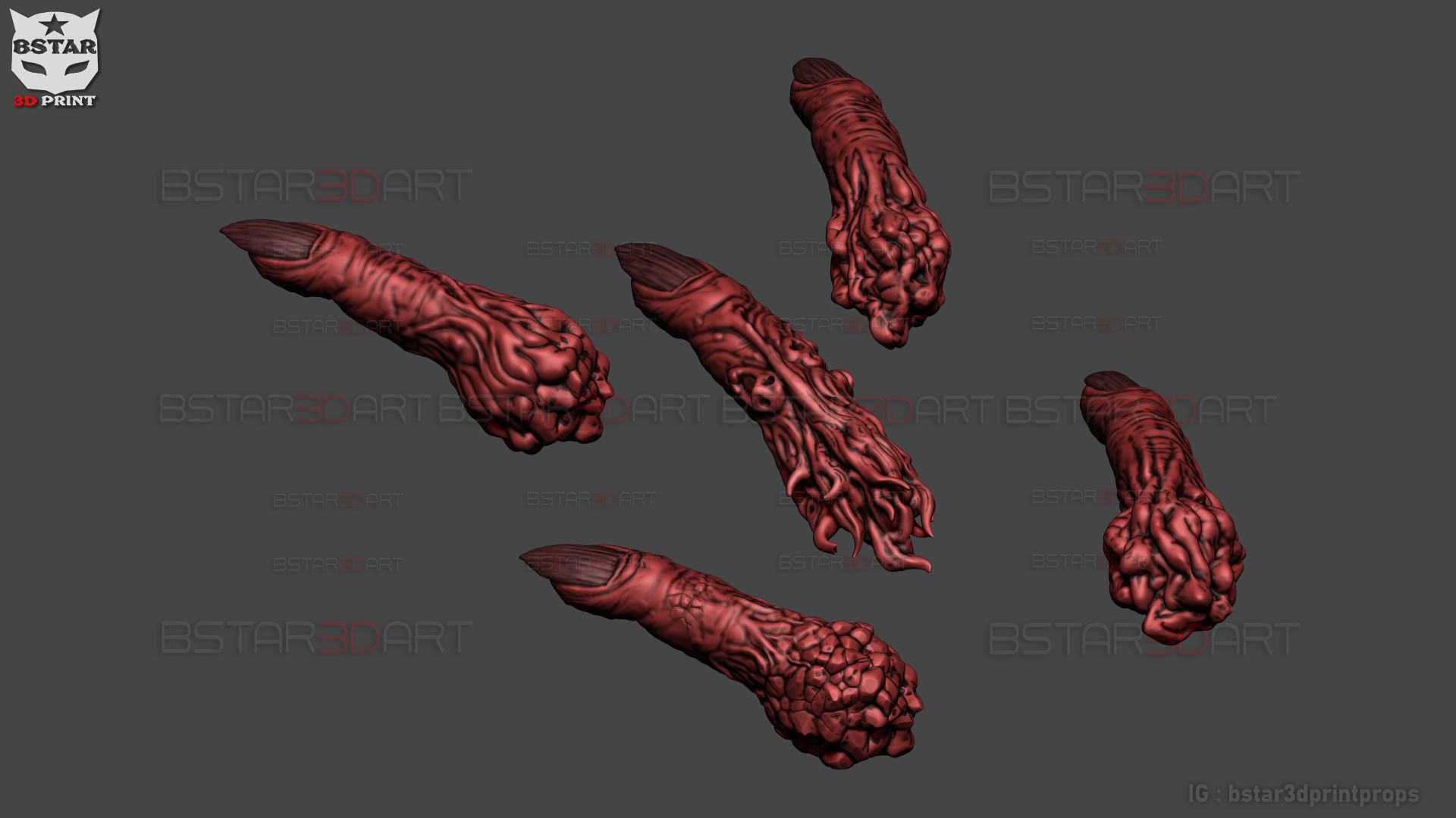 Sukuna Fingers High Quality - Jujutsu Kaisen 3D model 3D printable ...