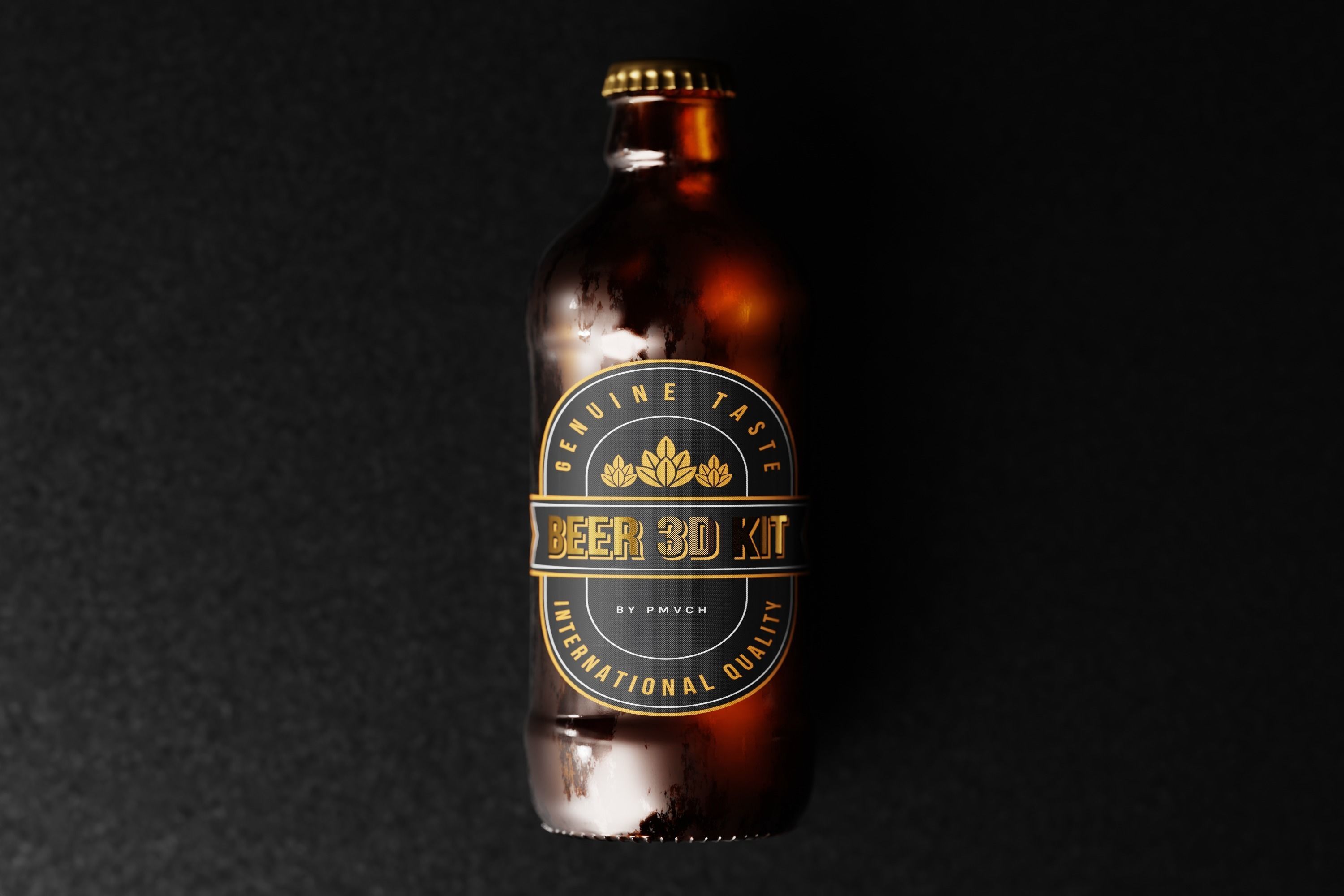 3D model Stubby Beer Bottle VR / AR / low-poly | CGTrader