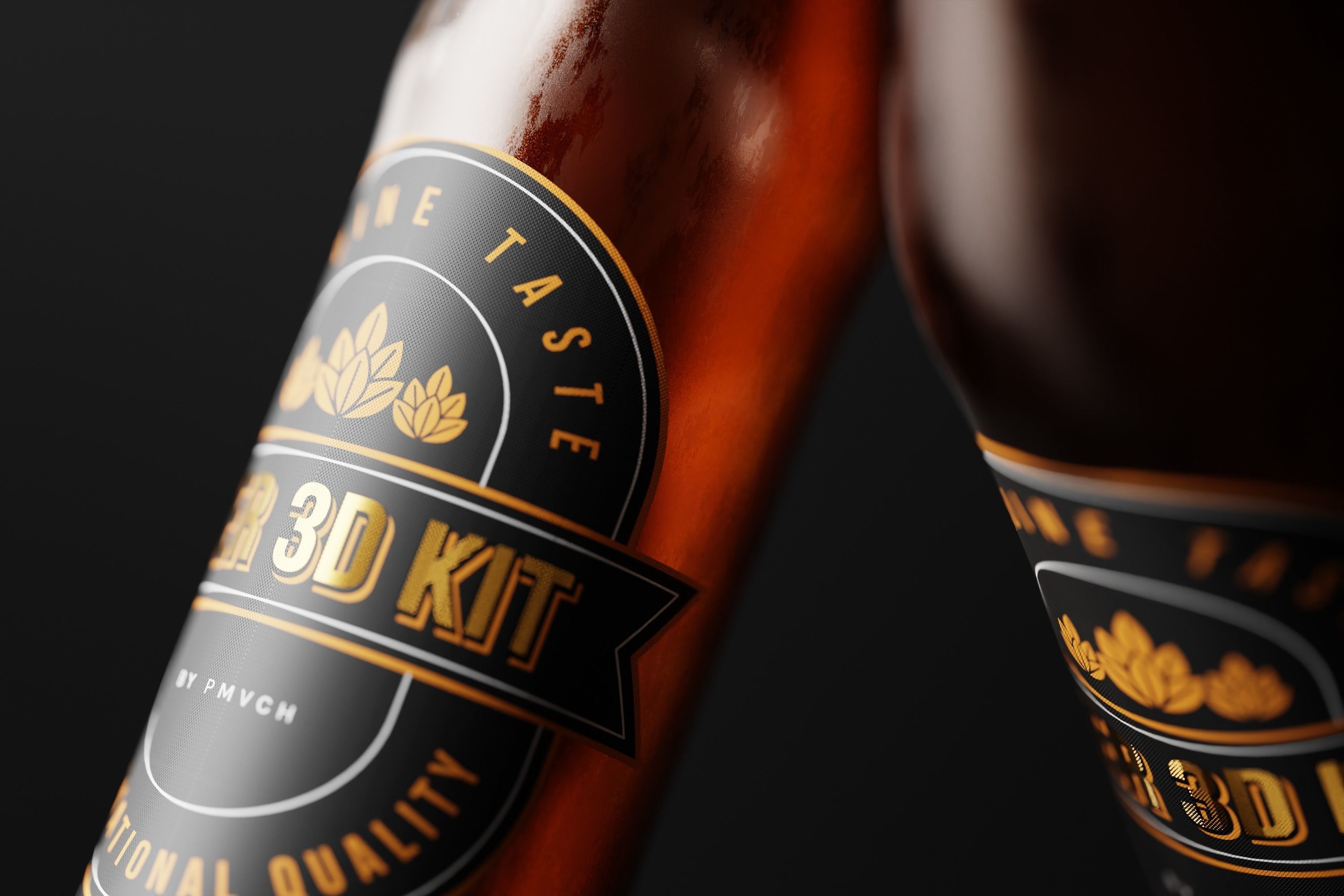 3D model Euro Beer Bottle VR / AR / low-poly | CGTrader