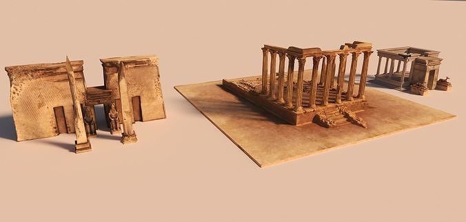 3D model Ancient Ruins VR / AR / low-poly | CGTrader
