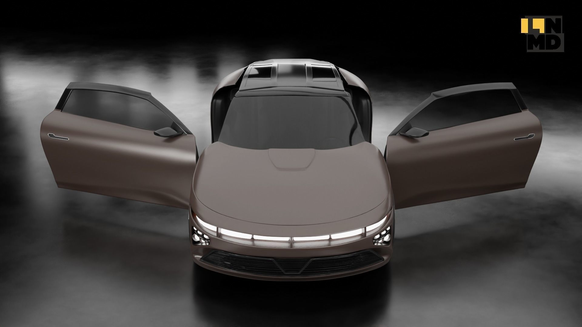 Generic Futuristic Concept Car with Taxi and Police texture 3D model ...