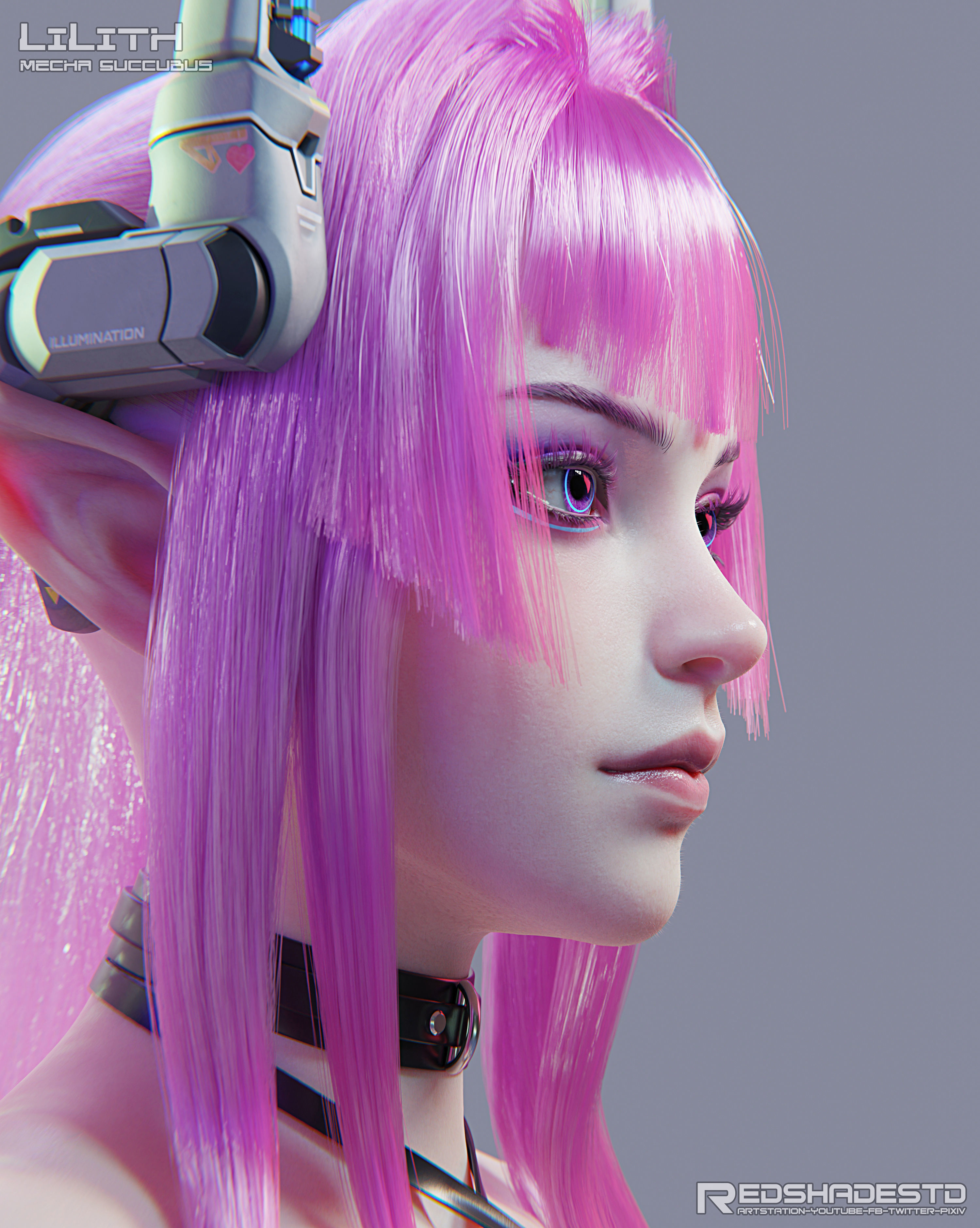 Lilith - Mecha Succubus Human Form Project Files 3D model rigged | CGTrader