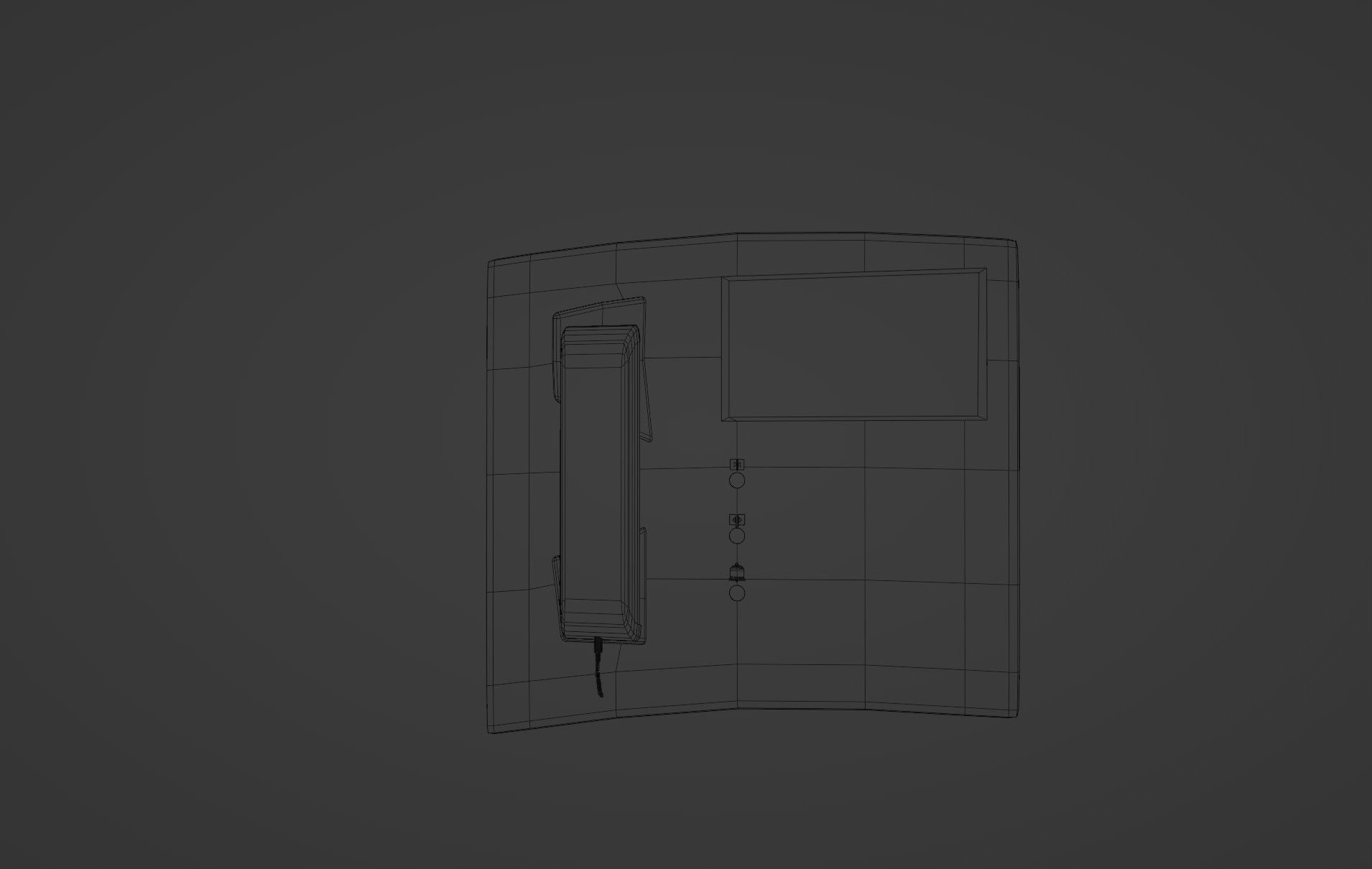 White intercom with screen 3D model | CGTrader