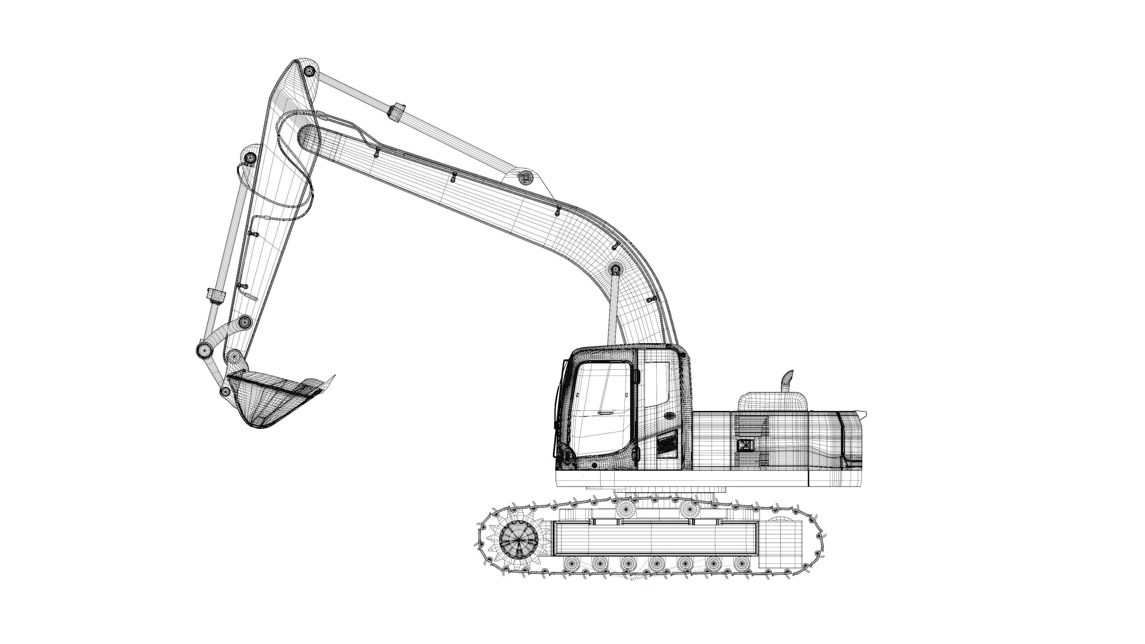 Komatsu PC200-8 Excavator 3D model | CGTrader