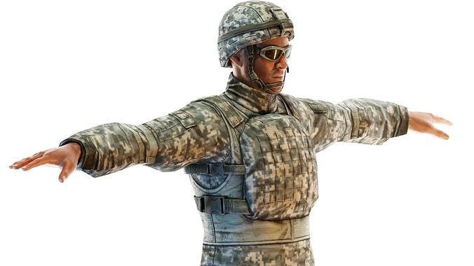 3D model Ready Action Tactical Man 3D Model Download Virtual Warfare VR ...