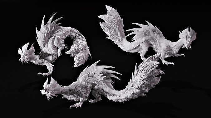 Mizutsune Monster Hunter Fan Art 3D model 3D printable | CGTrader
