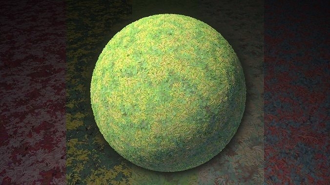Grass Clover Stylized Procedural Material Texture | CGTrader