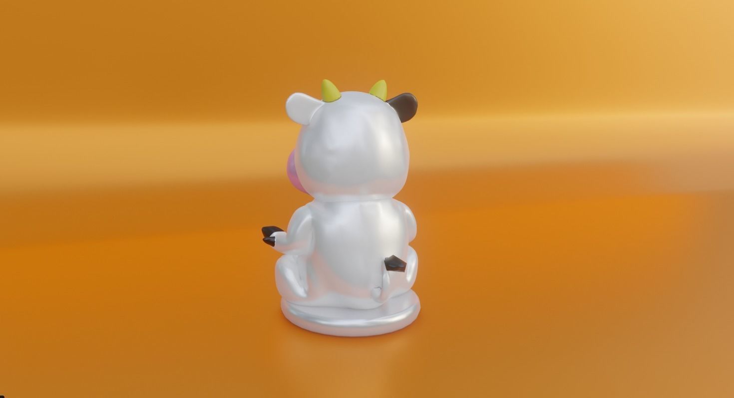 cow meditating - printeable model 3D print model 3D model 3D printable ...