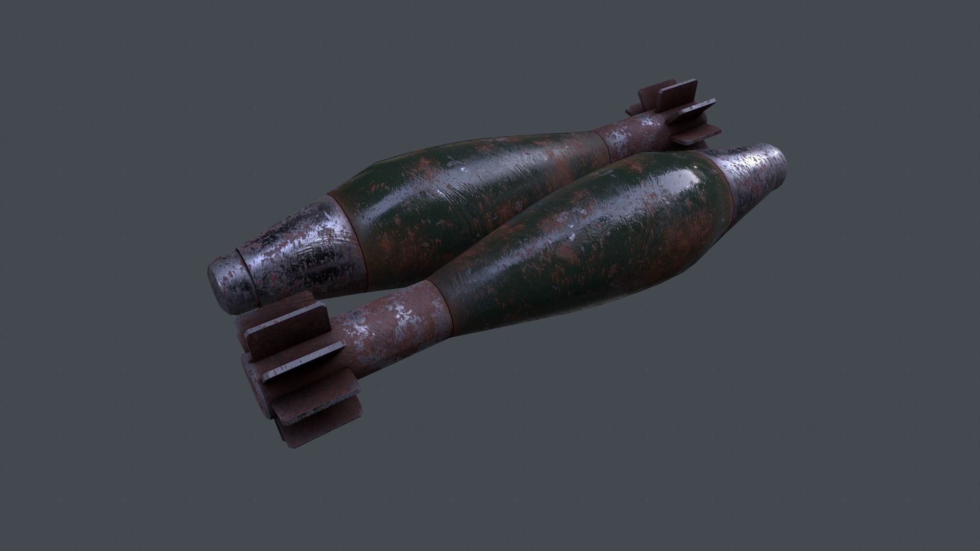 Mortar Projectile 60mm 3D model | CGTrader