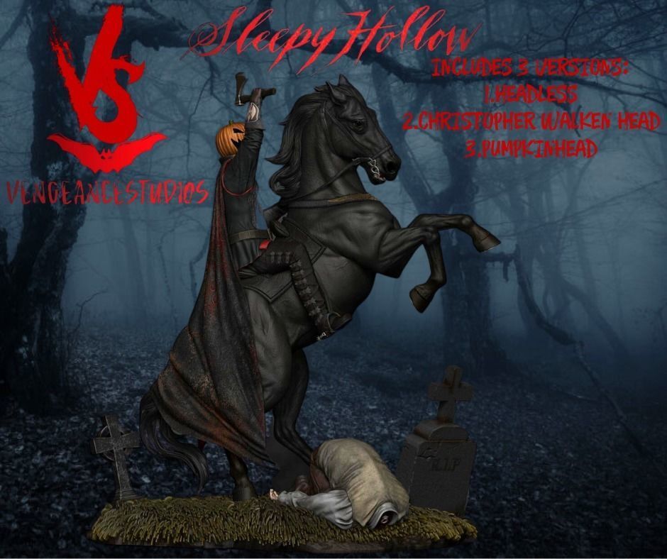 The Headless Horseman from Sleepy Hollow 3D model 3D printable | CGTrader