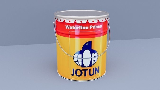 3D model Paint bucket Jotun Lowpoly VR / AR / low-poly | CGTrader
