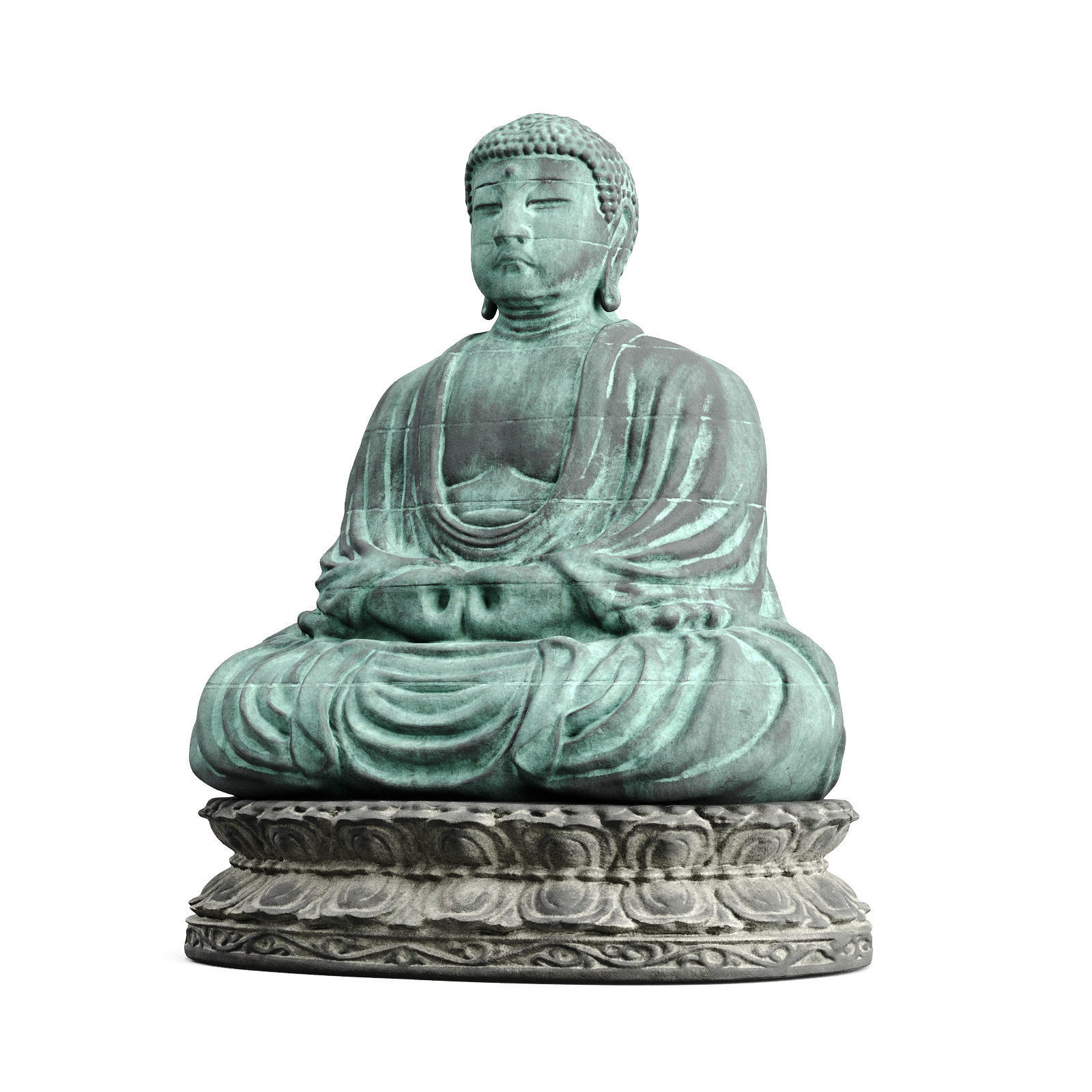 3D model Buddha japanese statue VR / AR / low-poly | CGTrader