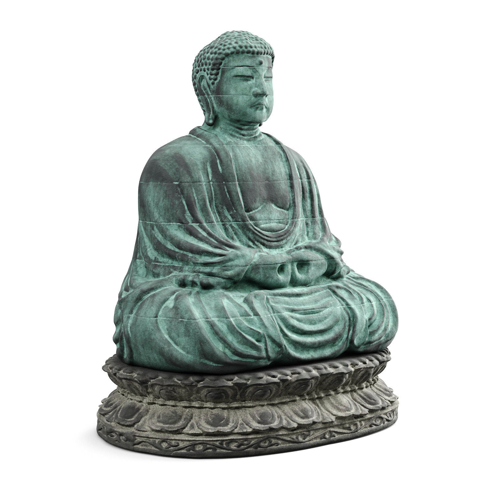 3D model Buddha japanese statue VR / AR / low-poly | CGTrader