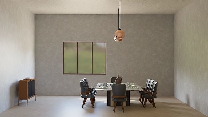 Kitchen Table and Dining Table 3D model | CGTrader