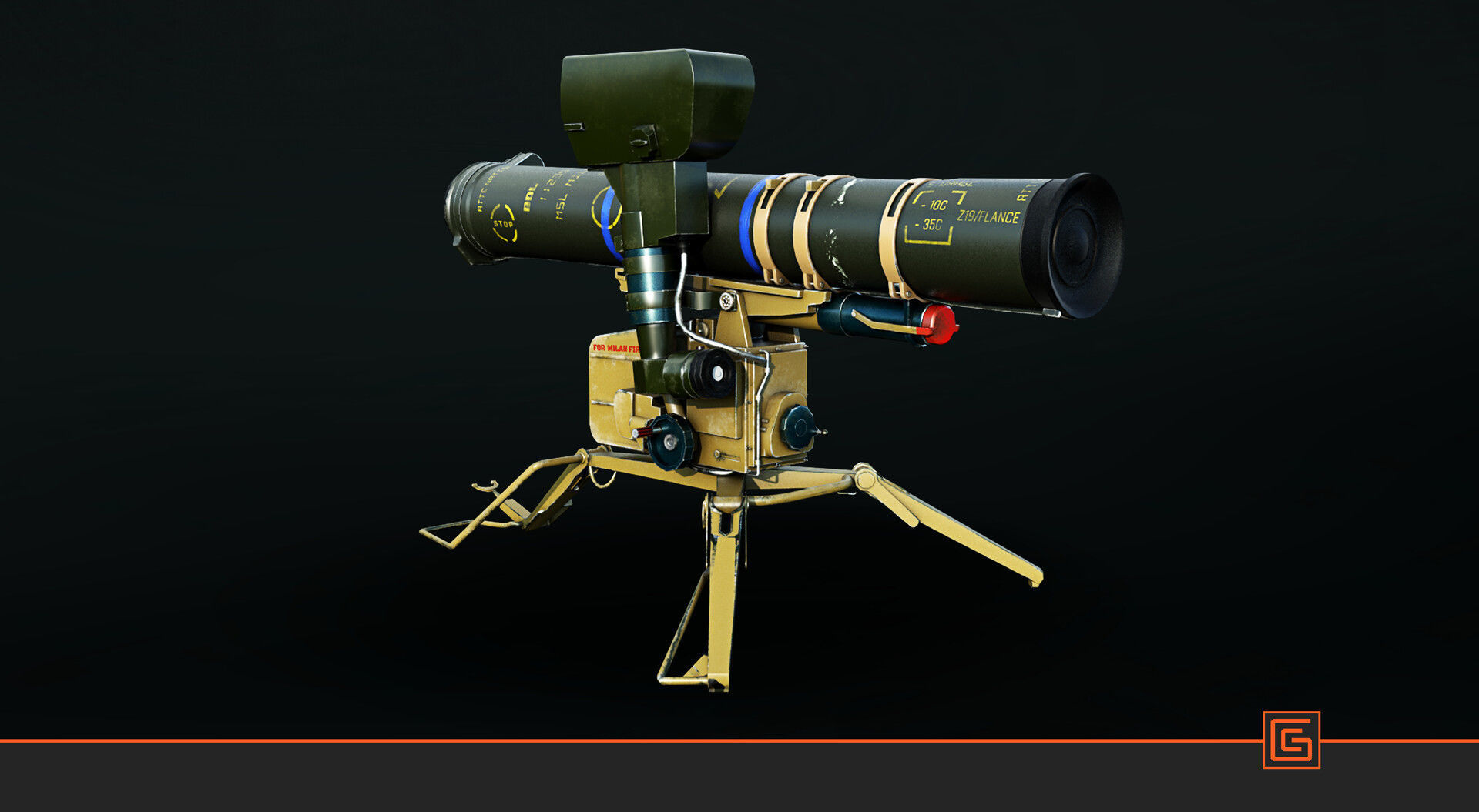 3D model ATGM-MILAN VR / AR / low-poly | CGTrader
