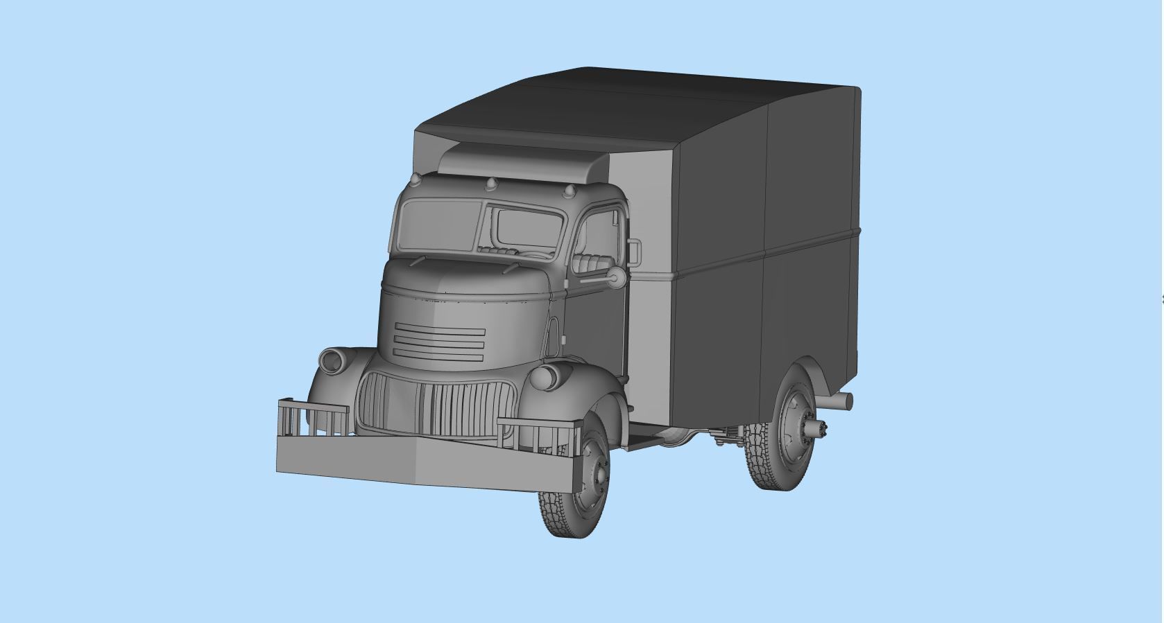 Printable Body Truck 41 46 Coe Jeepers Creepers STL file 3D model 3D ...