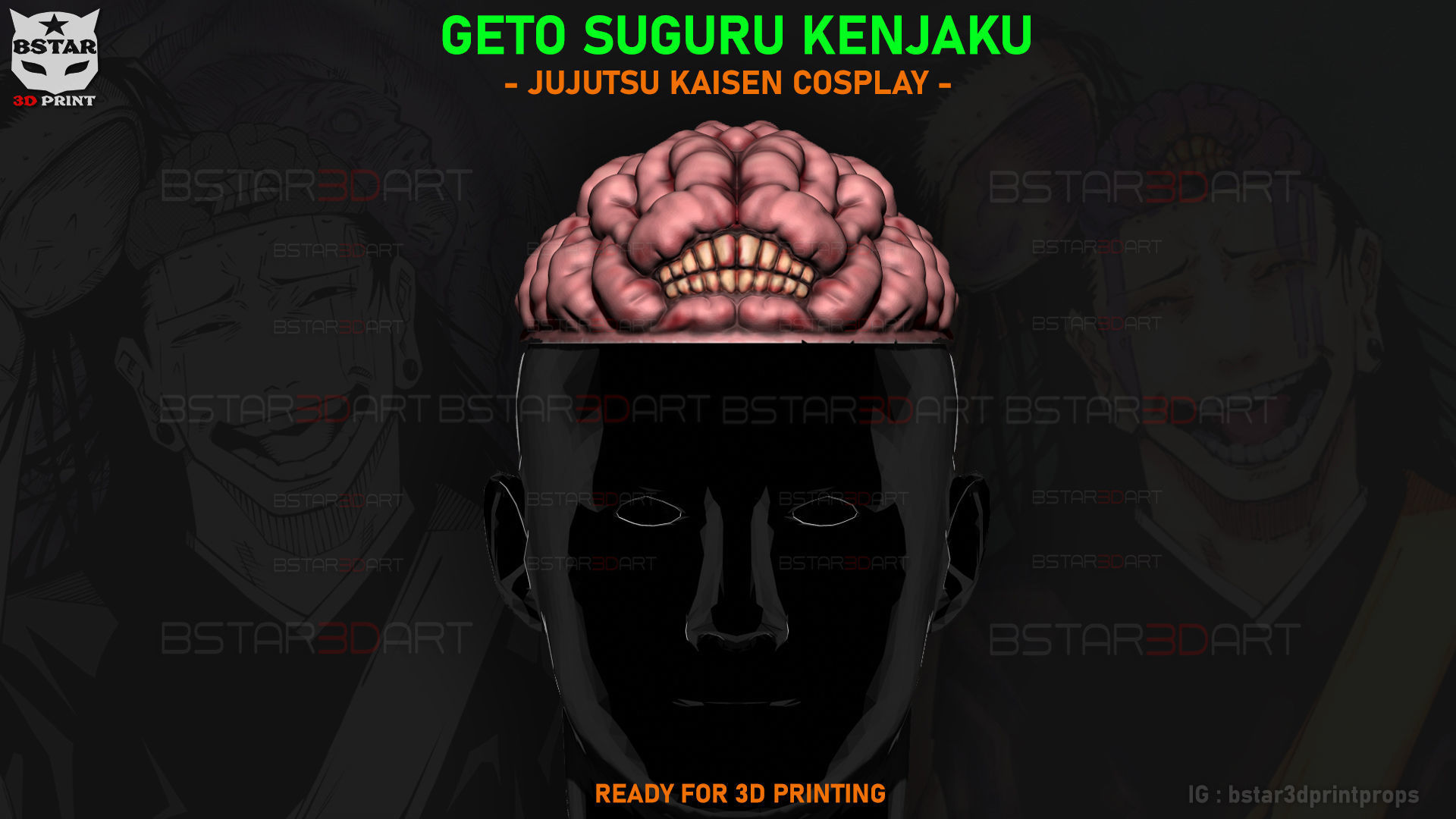 Geto Suguru Kenjaku - Jujutsu Kaisen Cosplay 3D model 3D printable ...