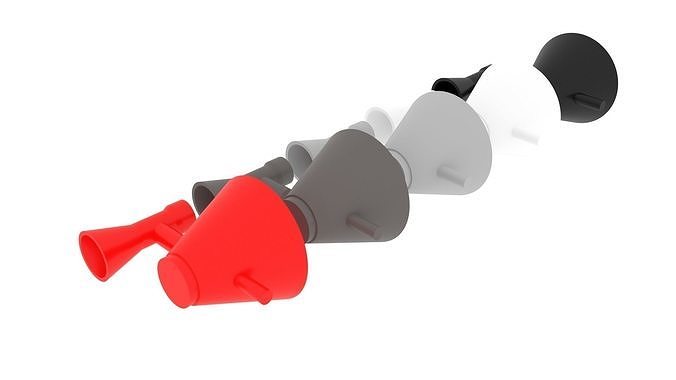 Lego Megaphones Set 3D model | CGTrader