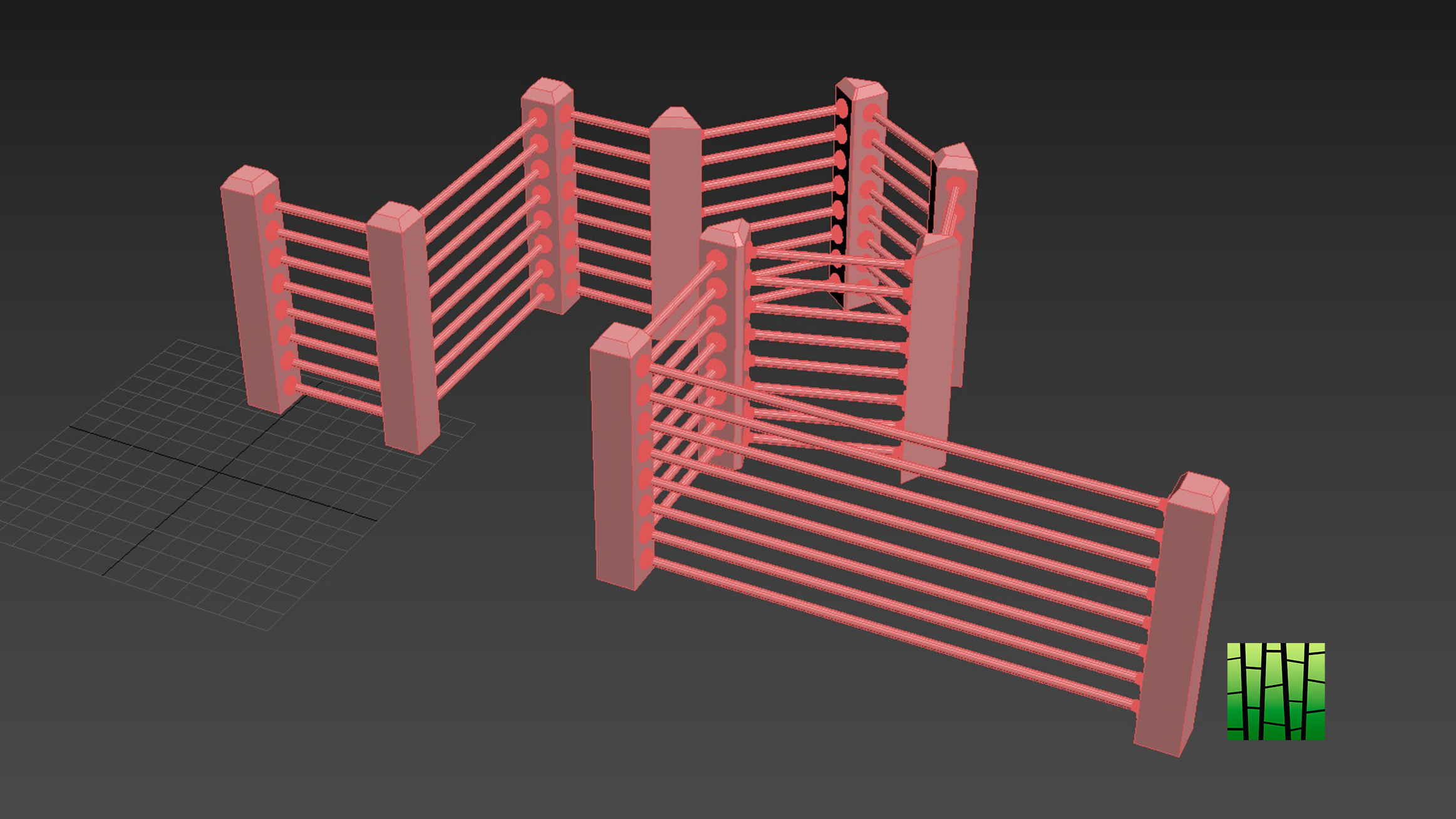 3D model Wood Railings RailClone VR / AR / low-poly | CGTrader