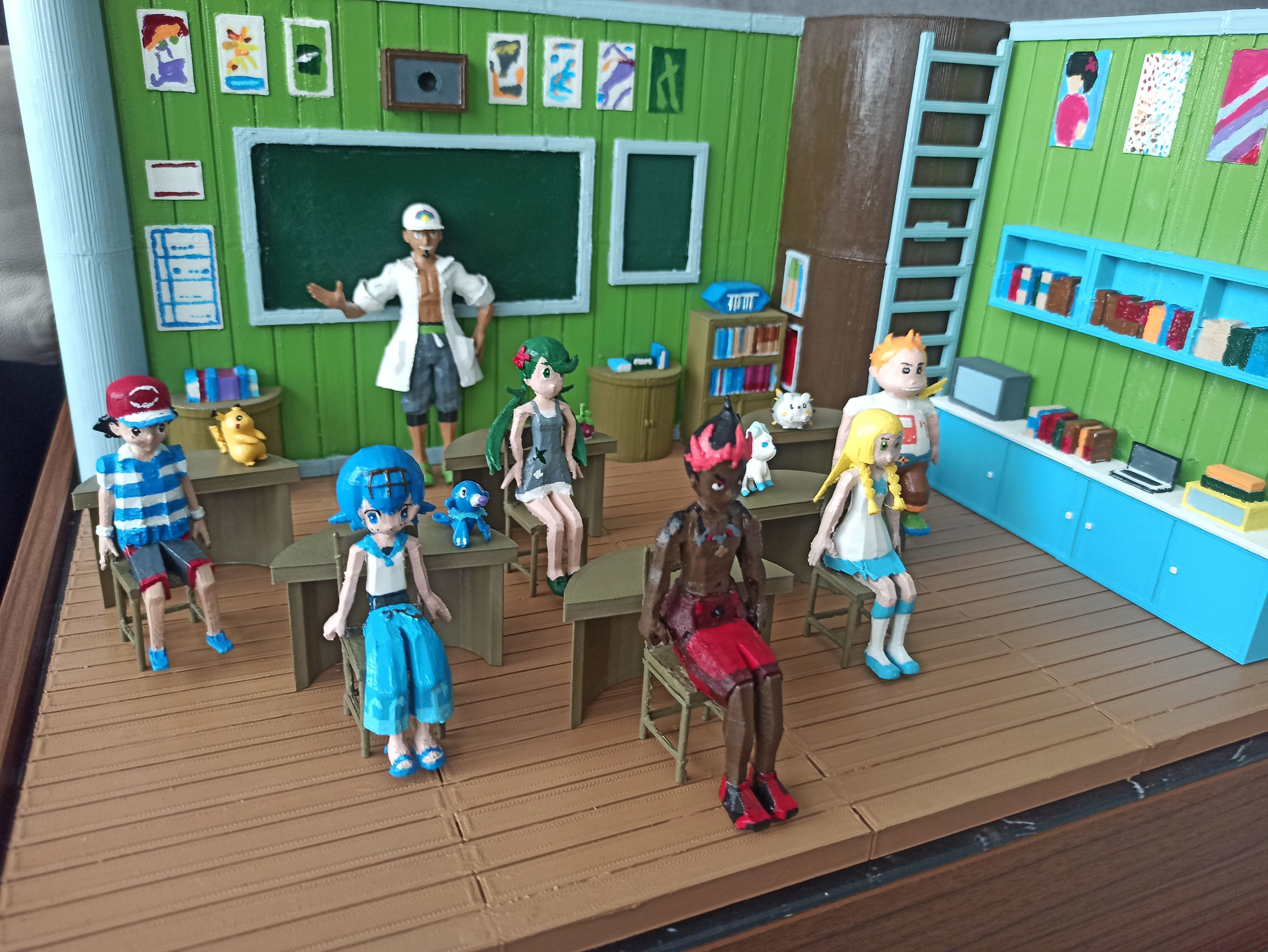 POKEMON SUN MOON ALOLA SCHOOL 3D model 3D printable | CGTrader