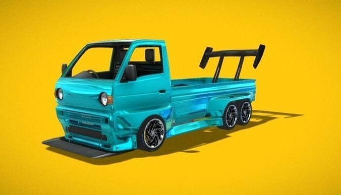 suzuki carry 6x6 free VR / AR / low-poly 3D model rigged | CGTrader