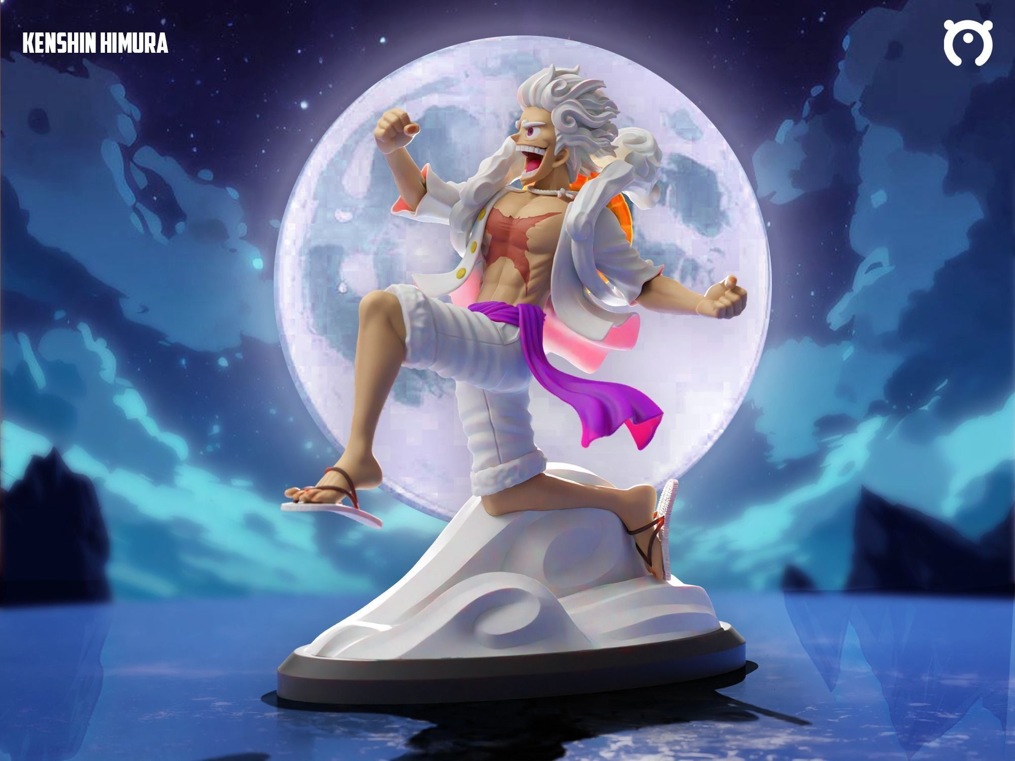 Luffy Gear 5 3D model 3D printable | CGTrader