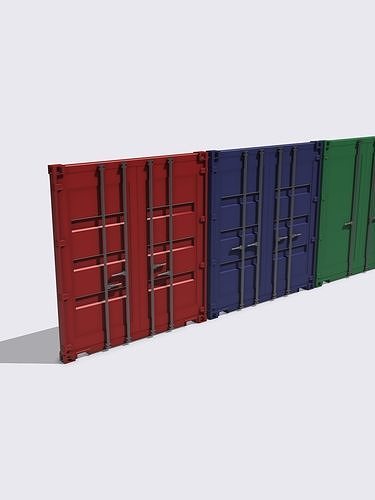 Diorama Shipping Container front x3 versions 3D model 3D printable ...
