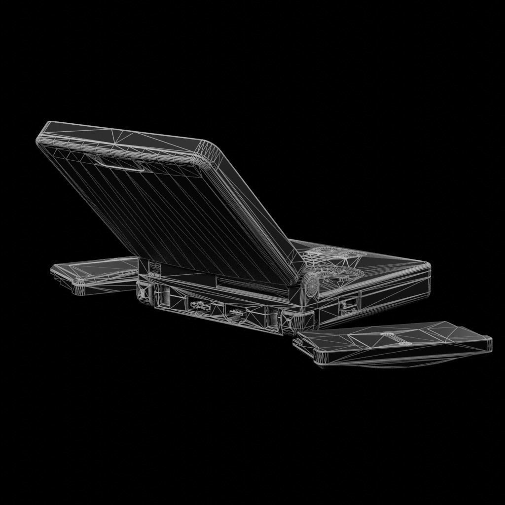 Gameboy Advance SP with game cart 3D model animated rigged | CGTrader