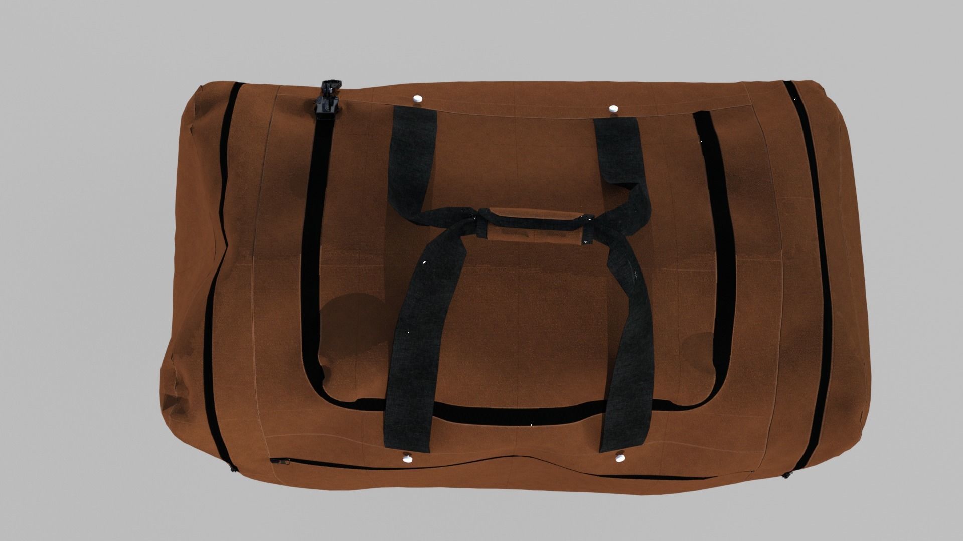 Brown Duffel Bag 3D model | CGTrader