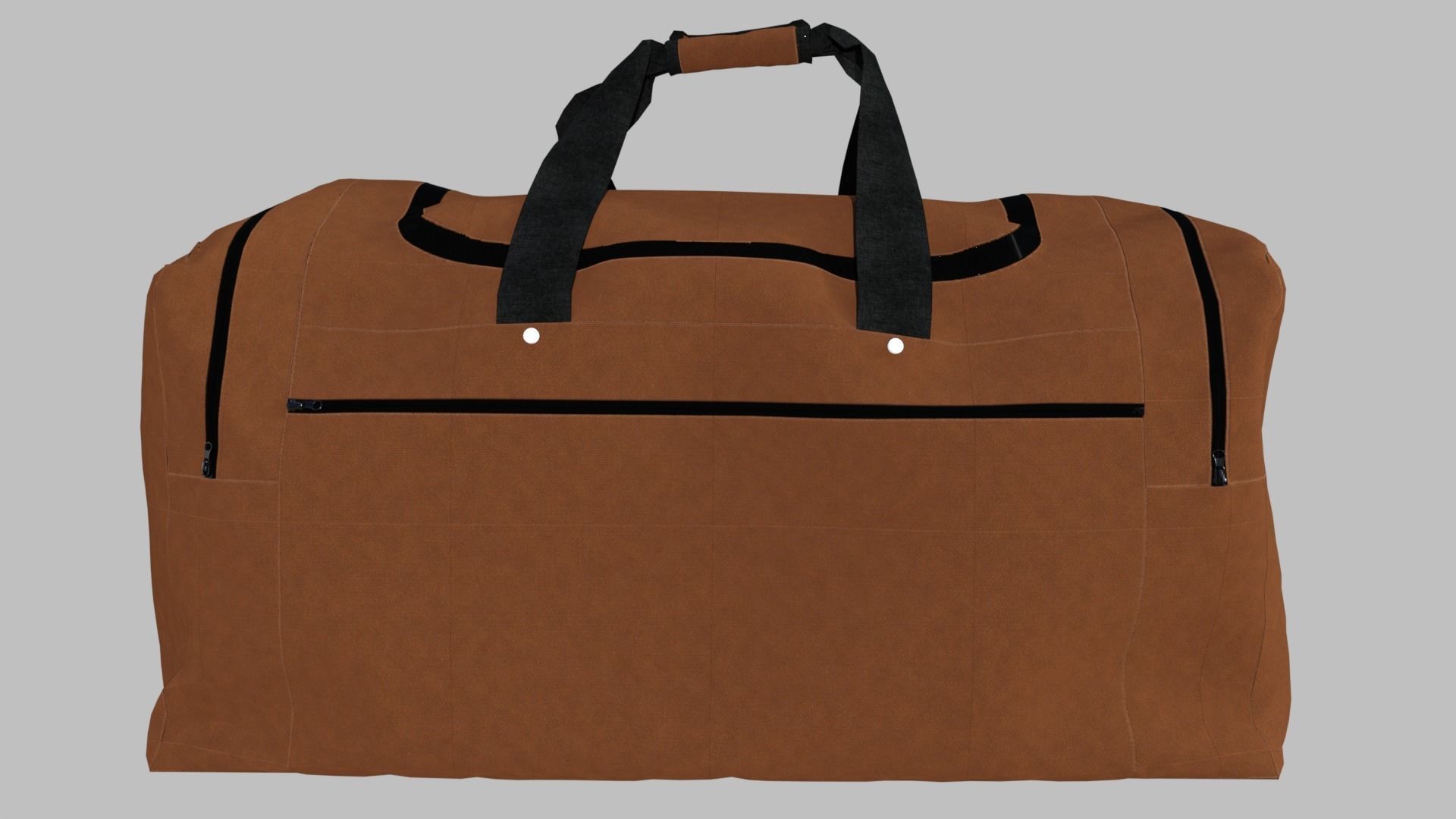 Brown Duffel Bag 3D model | CGTrader