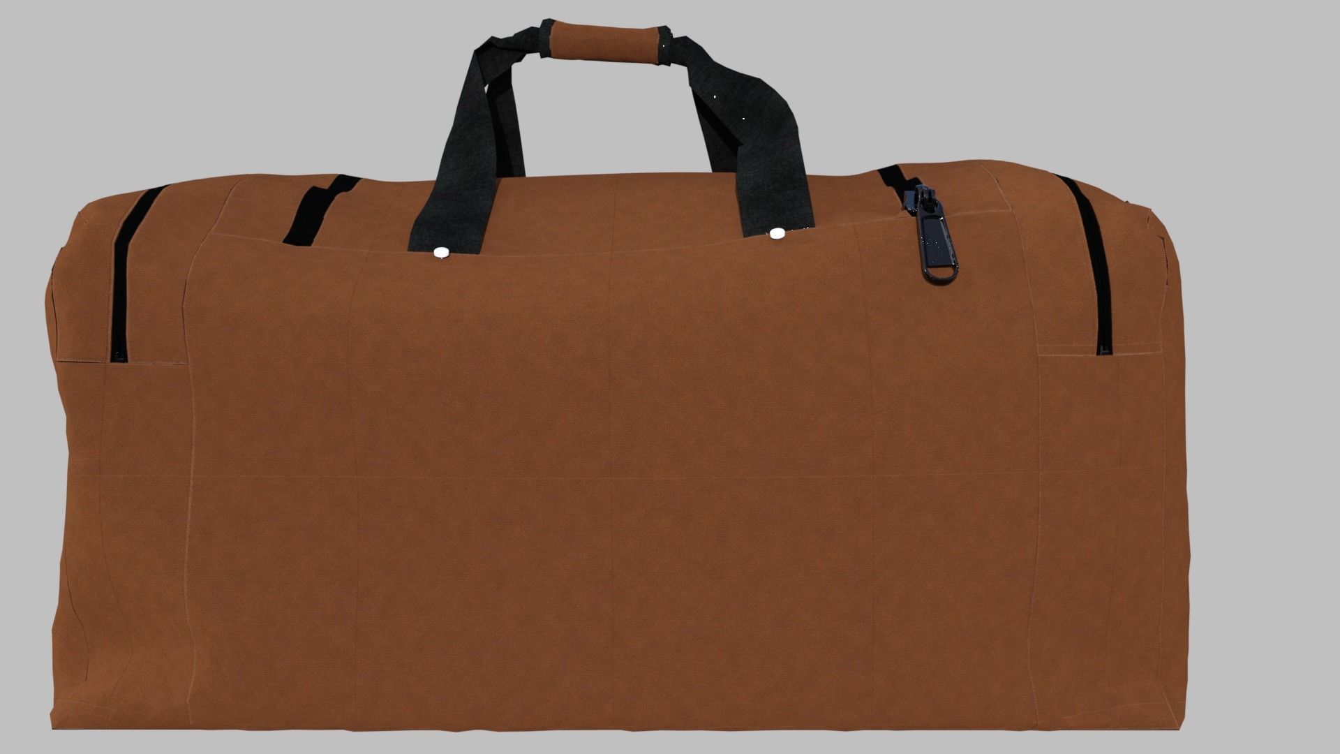 Brown Duffel Bag 3D model | CGTrader