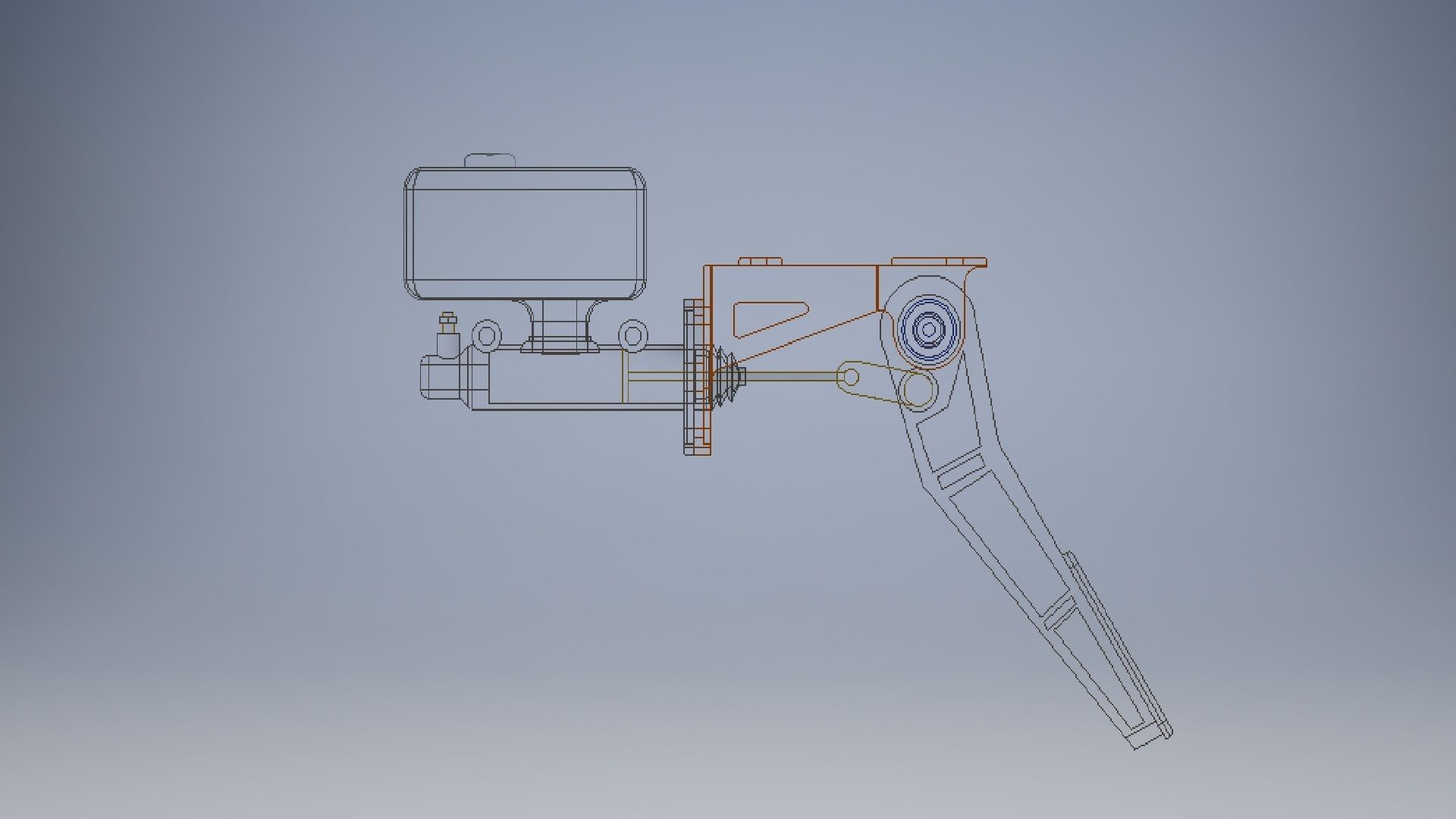 brake pedal assembly 3D model 3D model | CGTrader